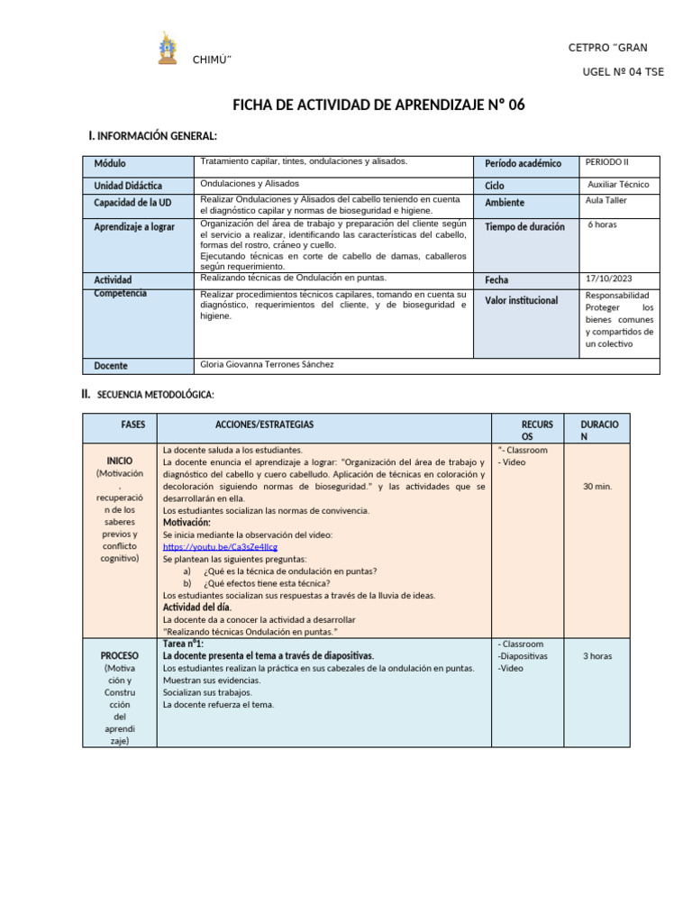 Ficha 6 | PDF | Metacognición | Aprendizaje