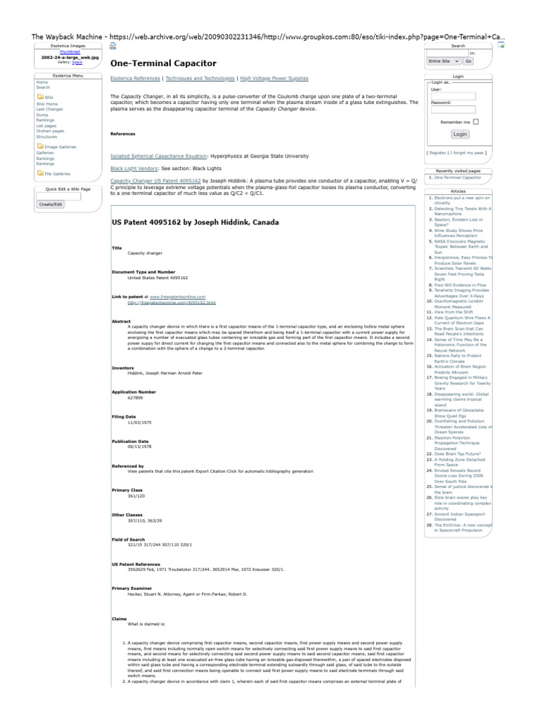 Esoterica References _ One-Terminal Capacitor | PDF | Capacitor ...