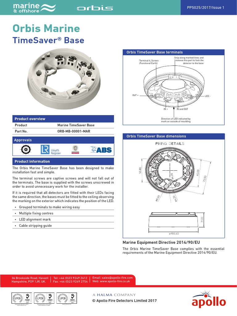 Orbis Marine TimeSaver Base Overview | PDF | Manufactured Goods