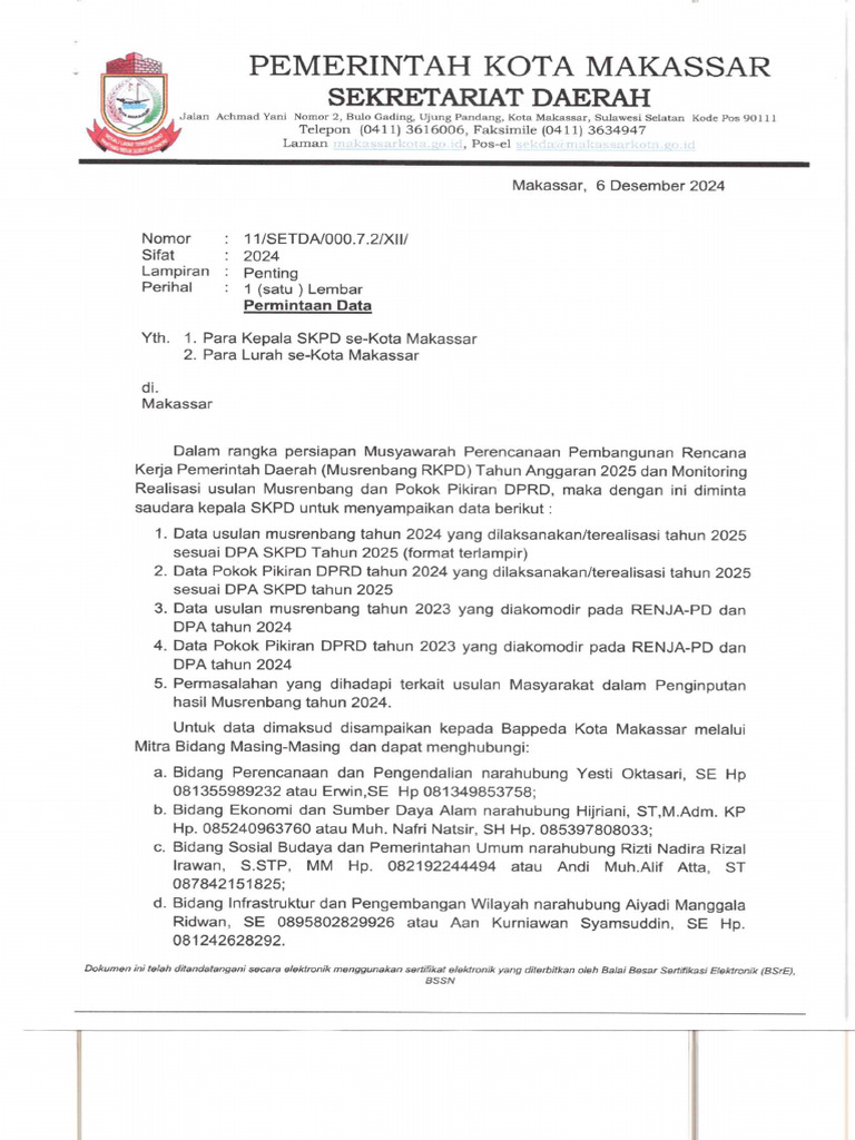 Permintaan Data | PDF