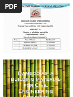 Bamboo Construction Techniques Guide | PDF | Framing (Construction) | Roof