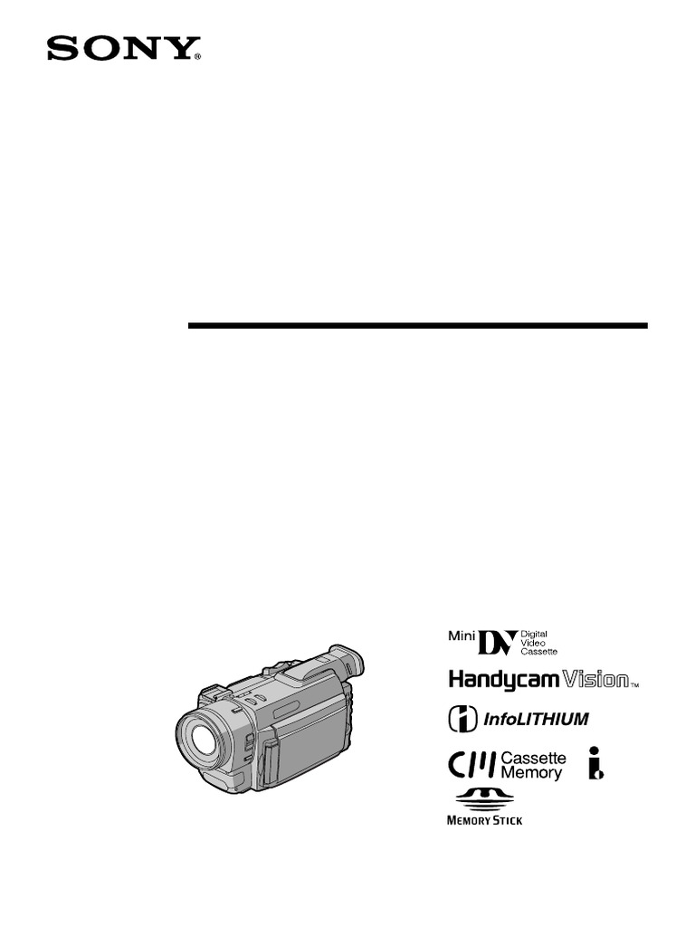 Sony-TRV900 | PDF | Cámara | Electrónica