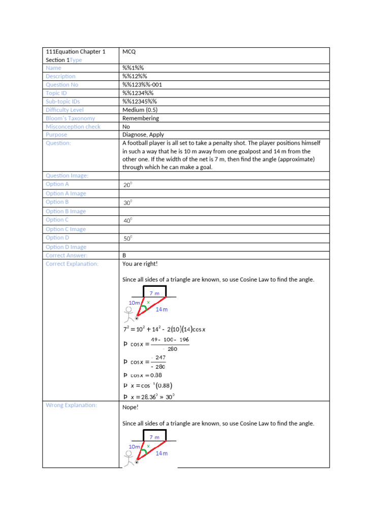 Law of Sines & Cosines (Real World Problems) | PDF | Trigonometric ...