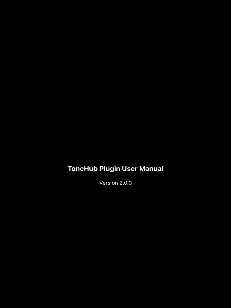STL ToneHub v2.0 User Manual | PDF | Equalization (Audio) | Amplifier