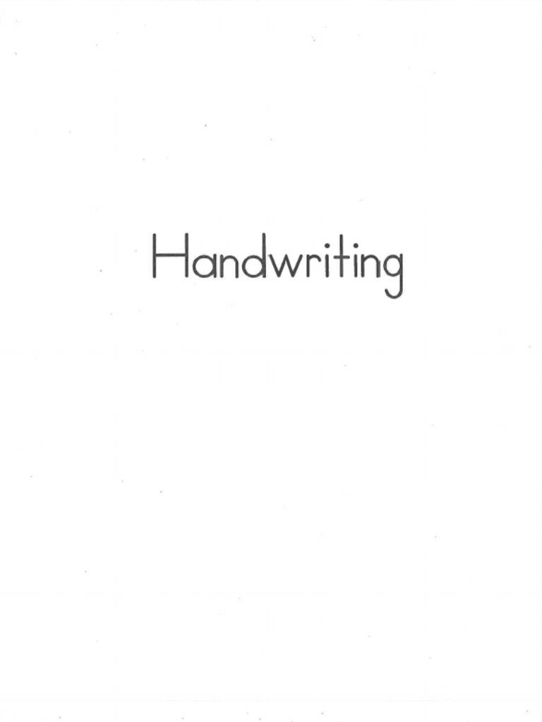 Beginner Handwriting Packet | PDF