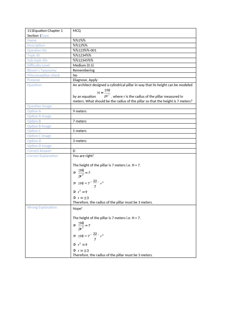 Solve Rational Equations | PDF | Multiple Choice | Metre