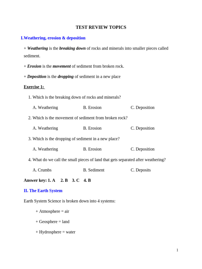Science Grade 4 - Review Answer | PDF | Natural Disasters | Hazards