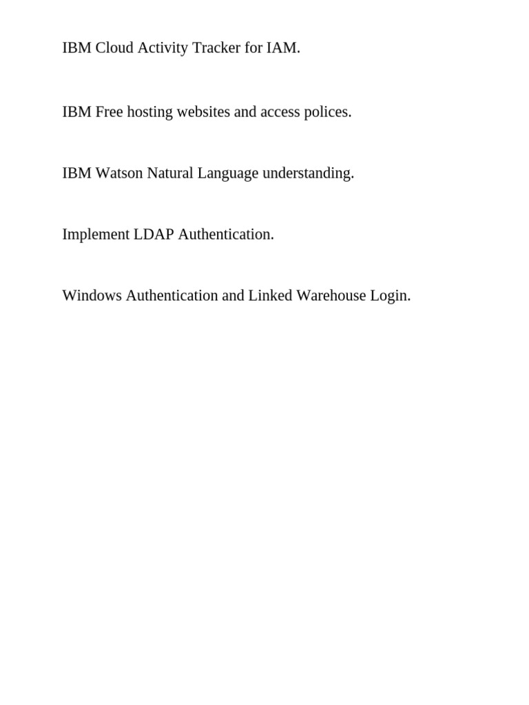 IAM Lab - Question List | PDF