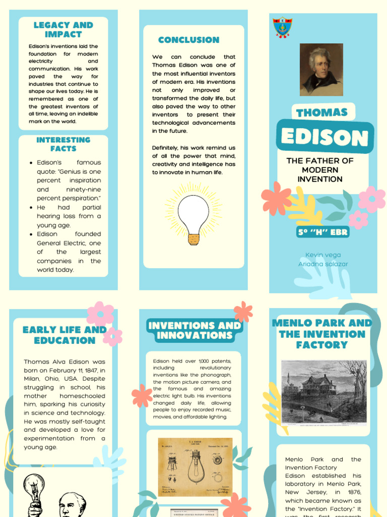 Thomas Edison The Father of Modern Invention | PDF | Thomas Edison ...