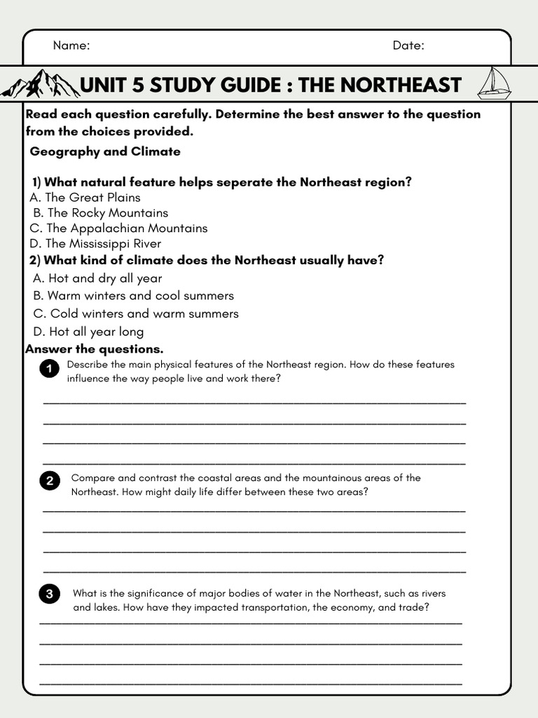 Life in the Colonies Study Guide | PDF | Northeastern United States ...