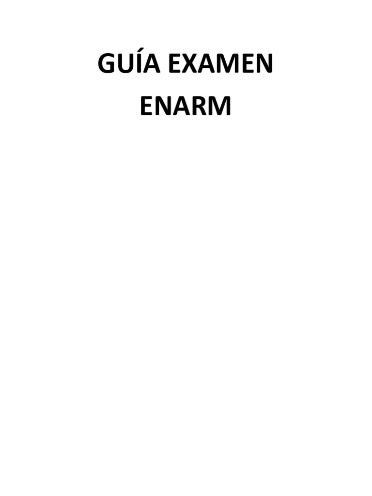 Guía Examen Enarm | PDF