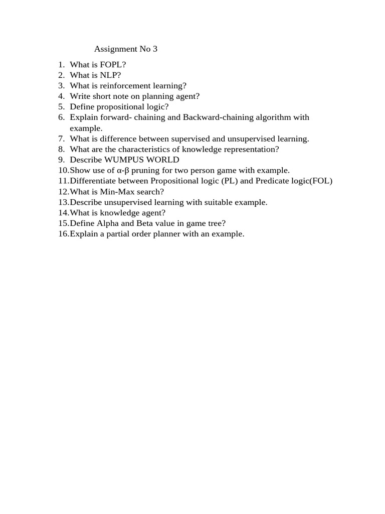 Assignemnt No 3 | PDF