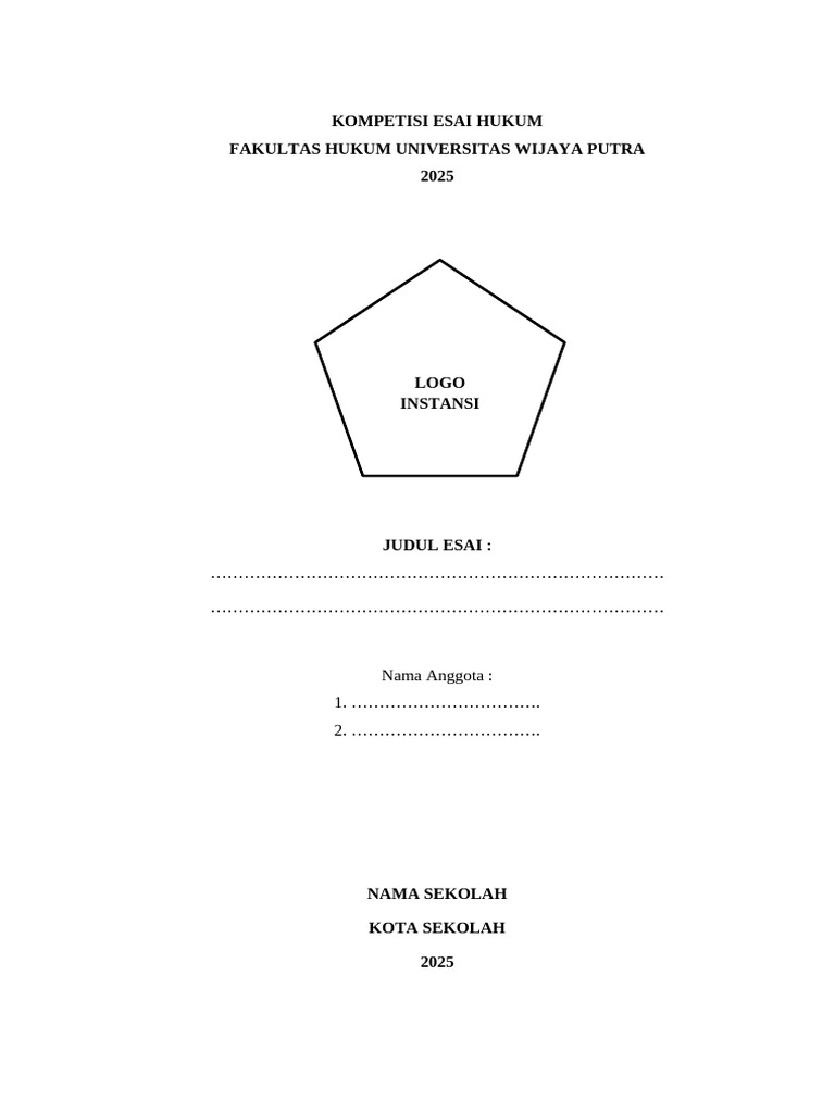 Panduan Lomba Esai Hukum 2025 | PDF