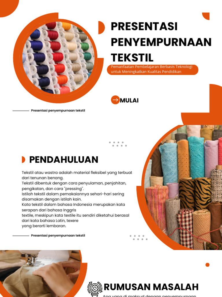 Penyempurnaan Tekstil | PDF