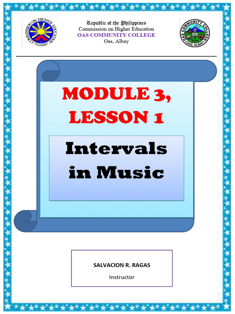 Module 3 Lesson 1 Music | PDF | Interval (Music) | Musical Compositions