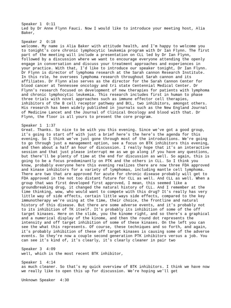 Chronic Lymphocytic Leukemia Program - Otter - Ai | PDF | Leukemia | Clinical Medicine