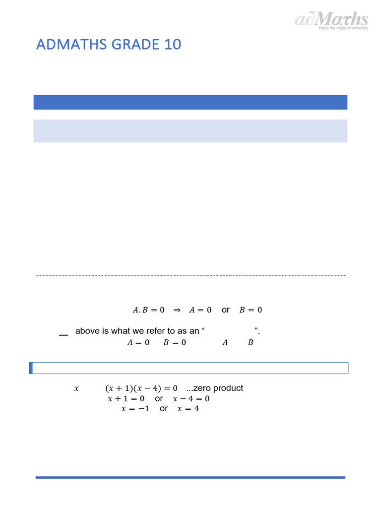 Solving Quadratic Equations Methods | PDF | Numbers | Factorization