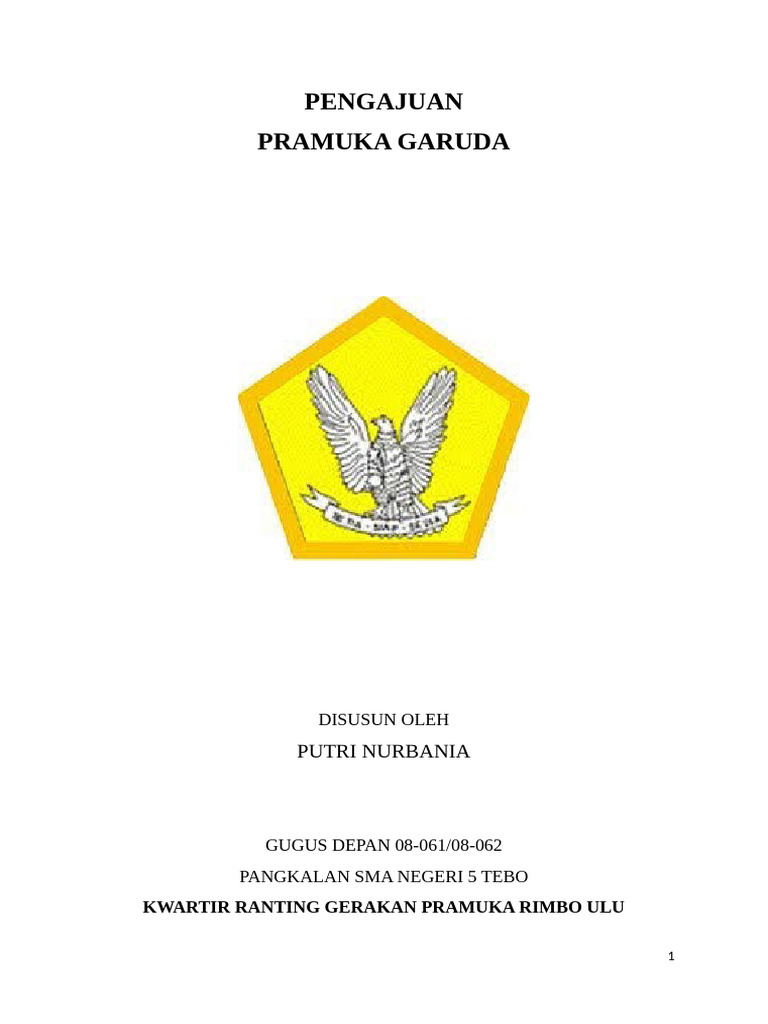 Syarat dan Proses Pramuka Garuda | PDF