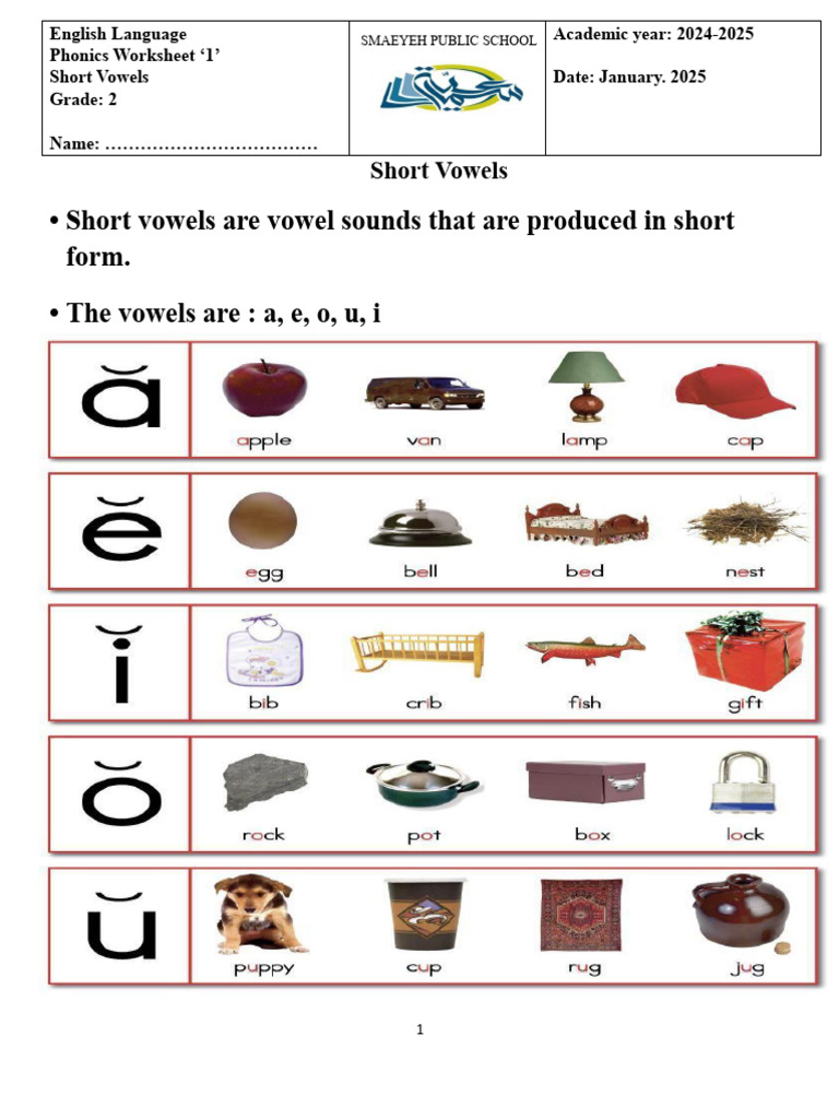 Phonics 1 | PDF