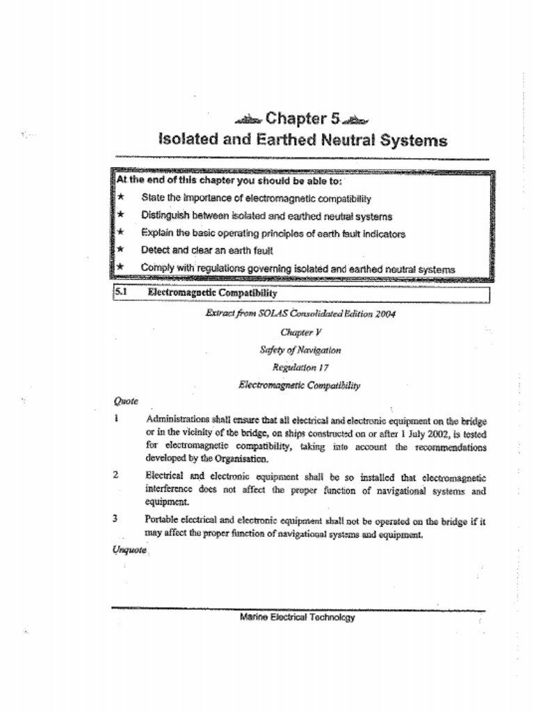 Chapter 5 - Isolated and Earthed Neutral Systems | PDF
