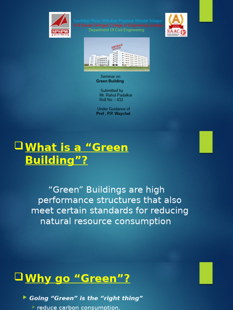 Green Building PPT. | PDF | Green Building | Sustainable Development
