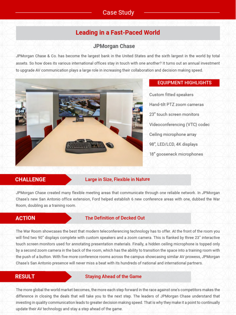 JP Morgan Chase Case Study | PDF | Jp Morgan Chase
