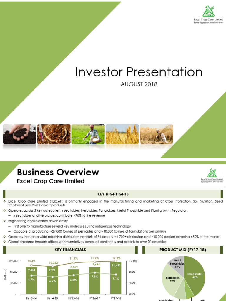 Excel Crop Care and Sumitomo Merger Insights | PDF | Mergers And ...