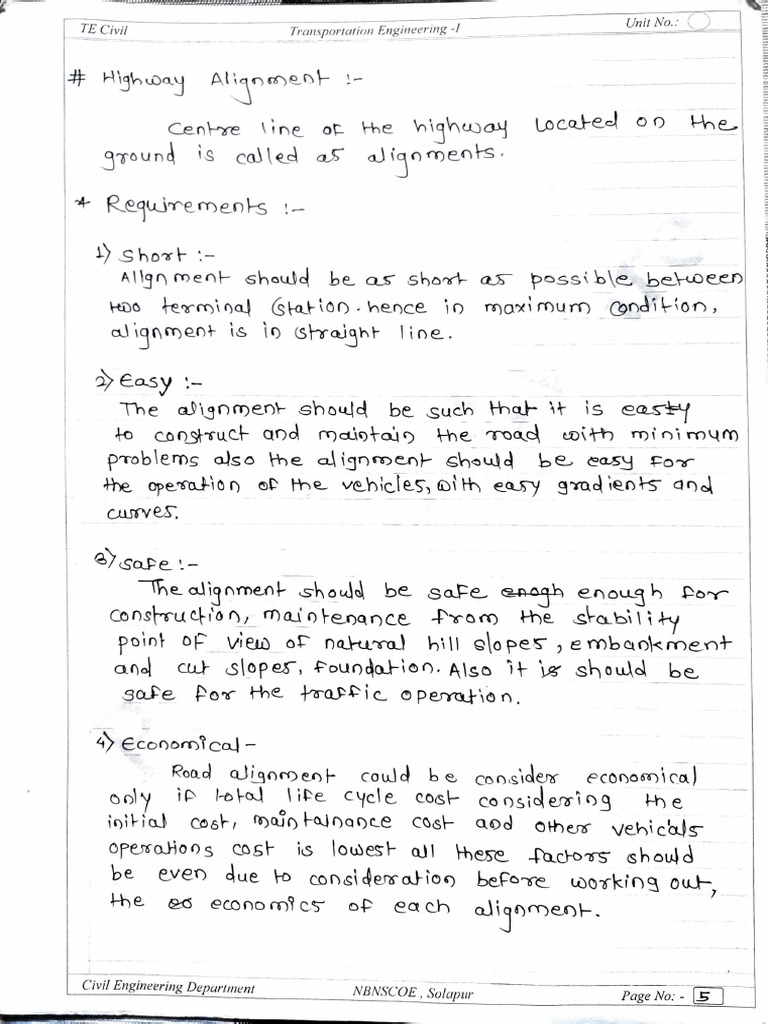 Highway Alignment | PDF