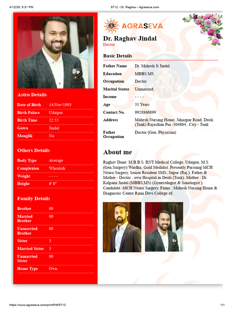 Dr. Raghav Jindal Tonk 5712 | PDF