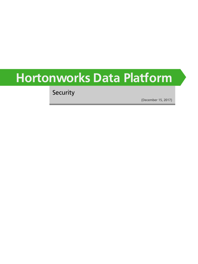 Bk Security | PDF | Apache Hadoop | Transport Layer Security