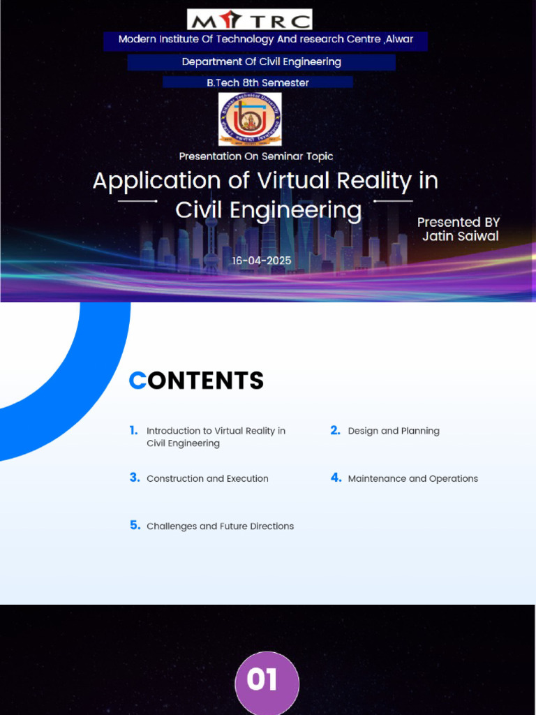 V.R Application in Civil Engineering | PDF