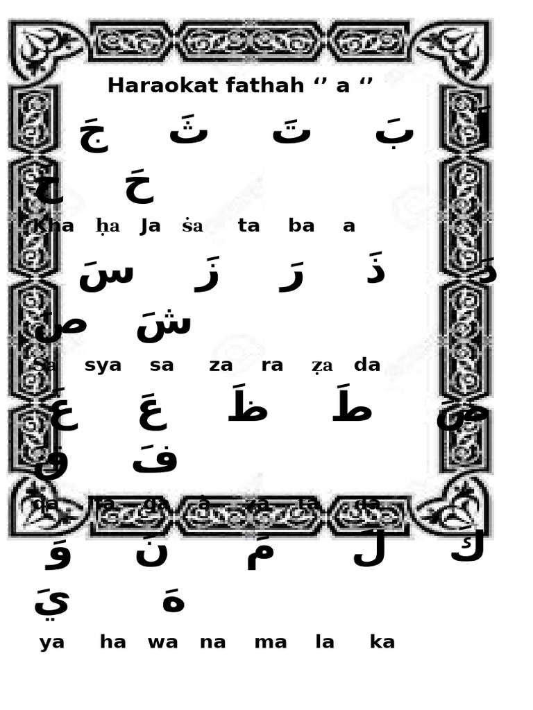 Hijaiyah Dan Huruf Latinnya | PDF
