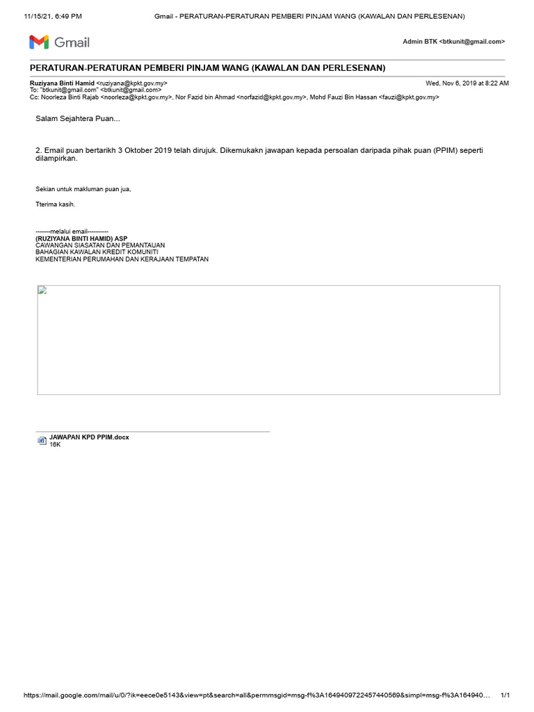 Gmail - PERATURAN-PERATURAN PEMBERI PINJAM WANG (KAWALAN DAN PERLESENAN ...