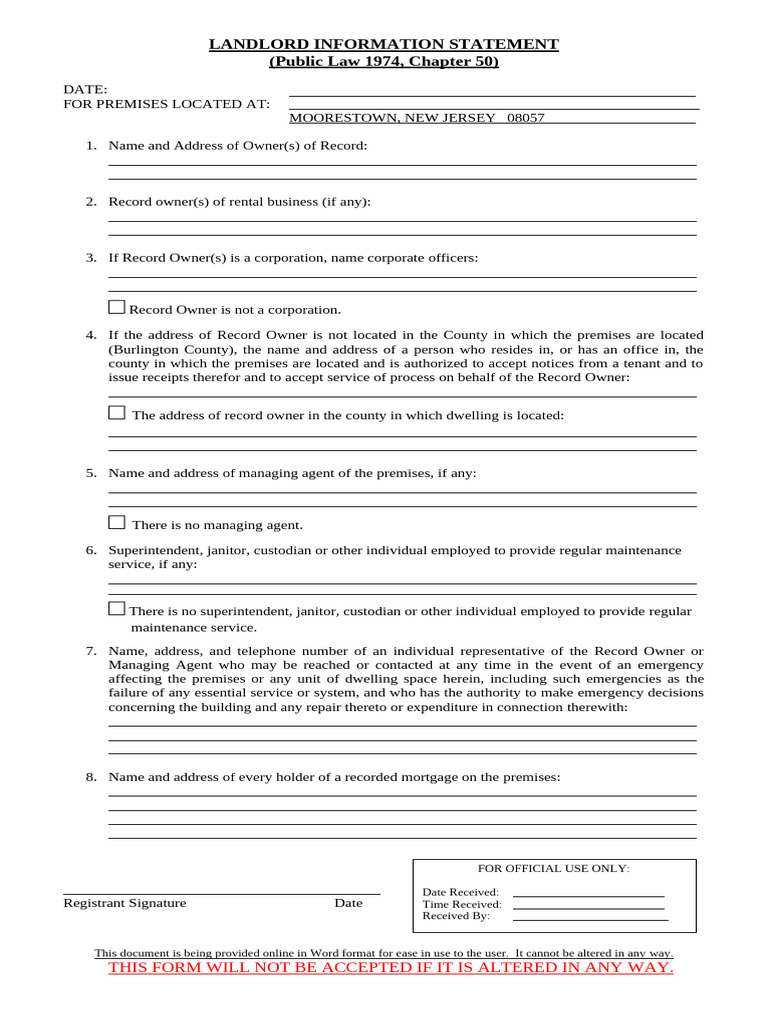 Landlord Statment 13 | PDF