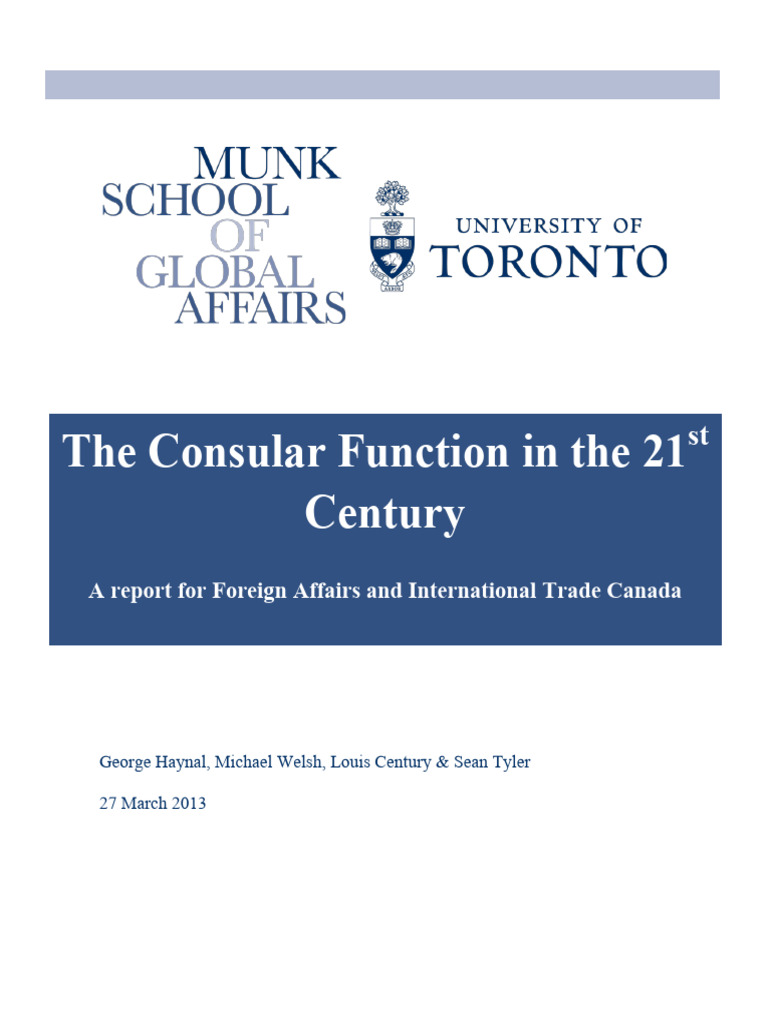 The Consular Function in The 21st Century | PDF | Consul ...