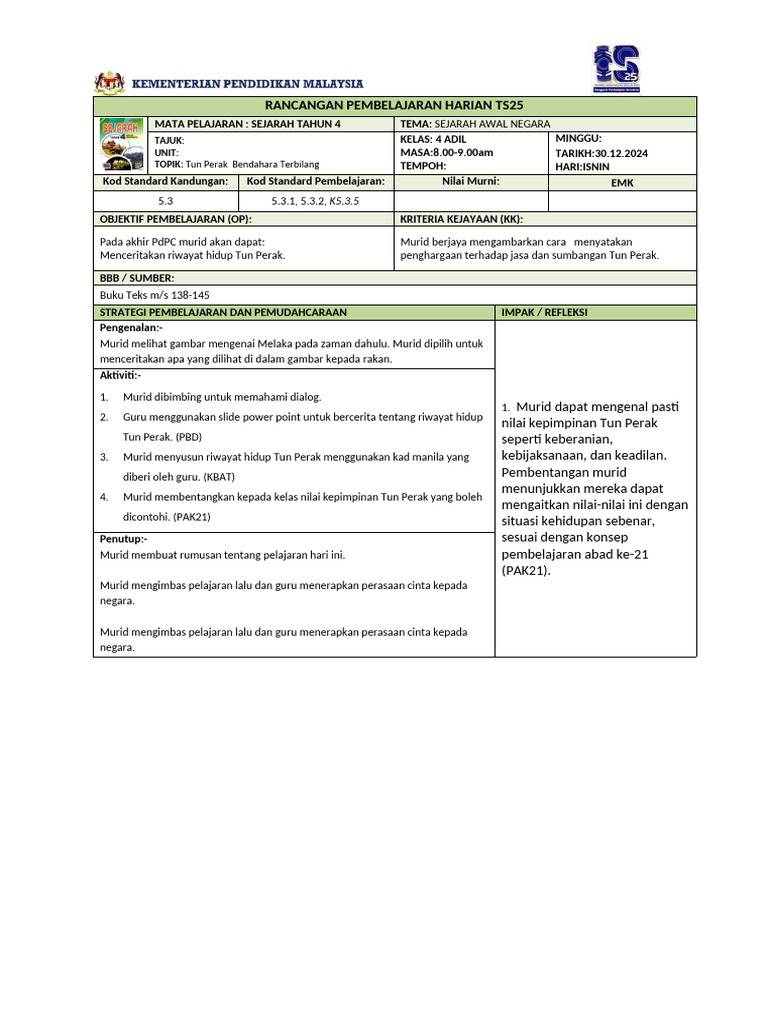 RPH Minggu 37 Shamini Ramadas | PDF