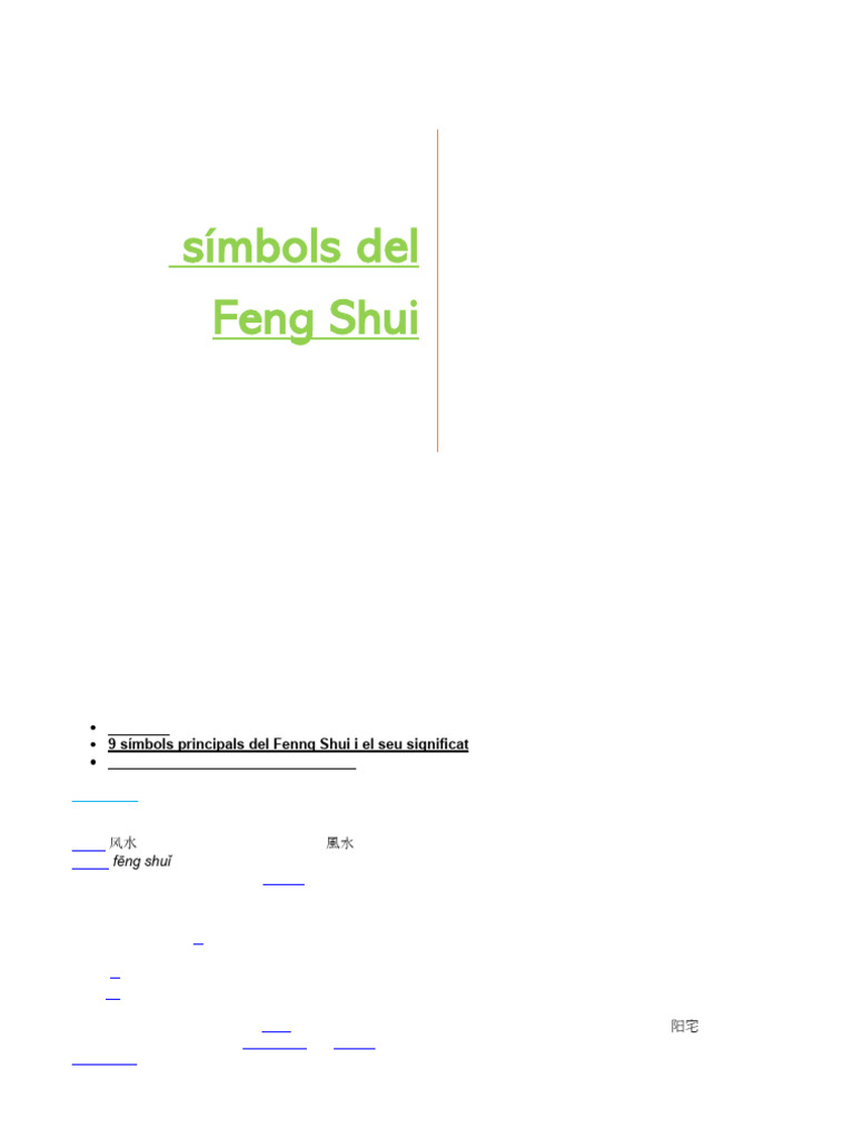 SIMBOLS FENG SHUI | PDF