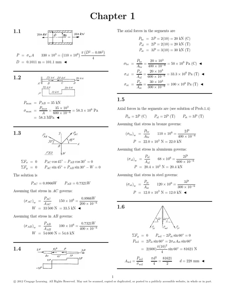 재료역학 2판 1~5장 | PDF | Structural Engineering | Mechanical Engineering