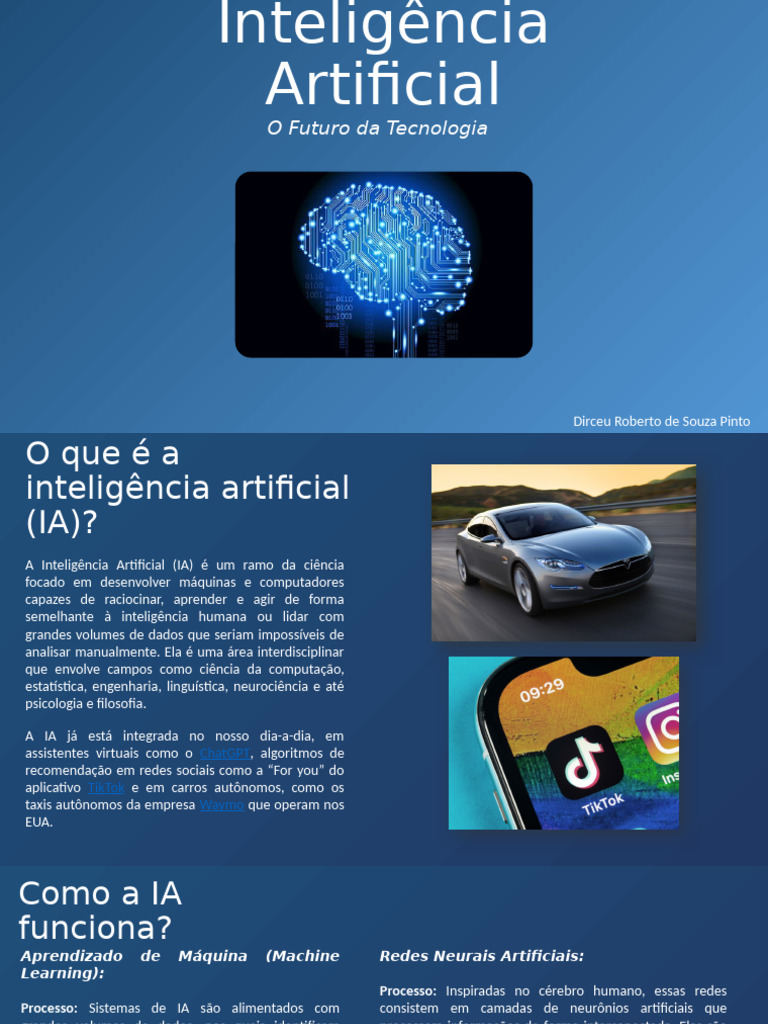 Inteligência Artificial - Dirceu (Copy) | PDF | Inteligência artificial | Inteligência ...