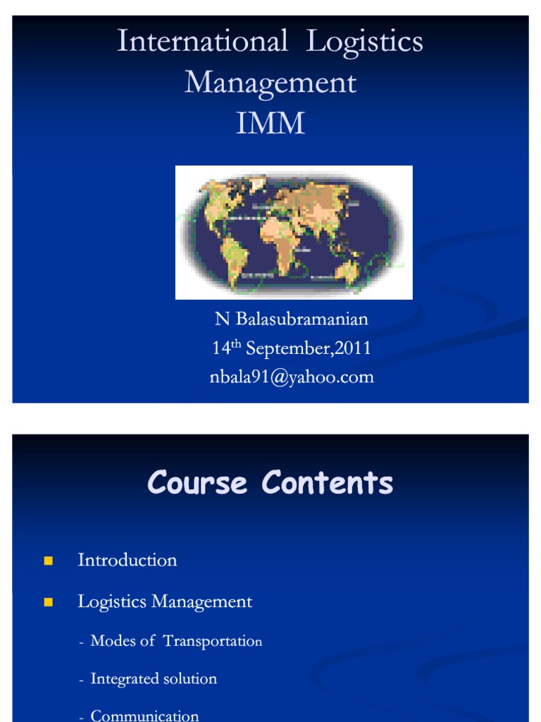 ITL Logistics Tracking Overview | PDF | Logistics | Warehouse