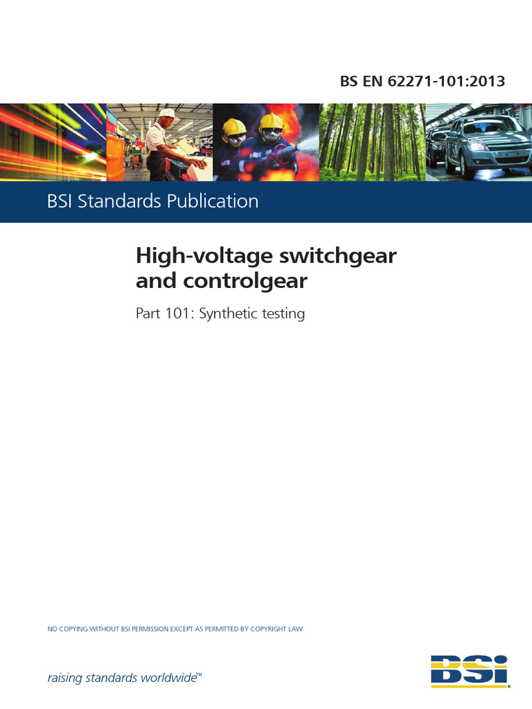 BS en 62271-101-2013 | PDF | Electrical Network | Series And Parallel ...