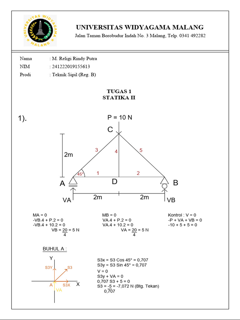 Statika Buhul 2 | PDF