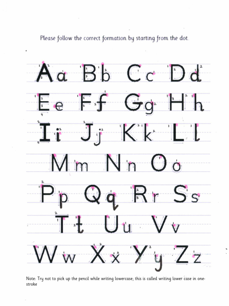 Alphabet Aa - ZZ | PDF
