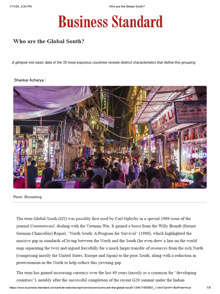 Who Are The Global South | PDF | Asia | Latin America