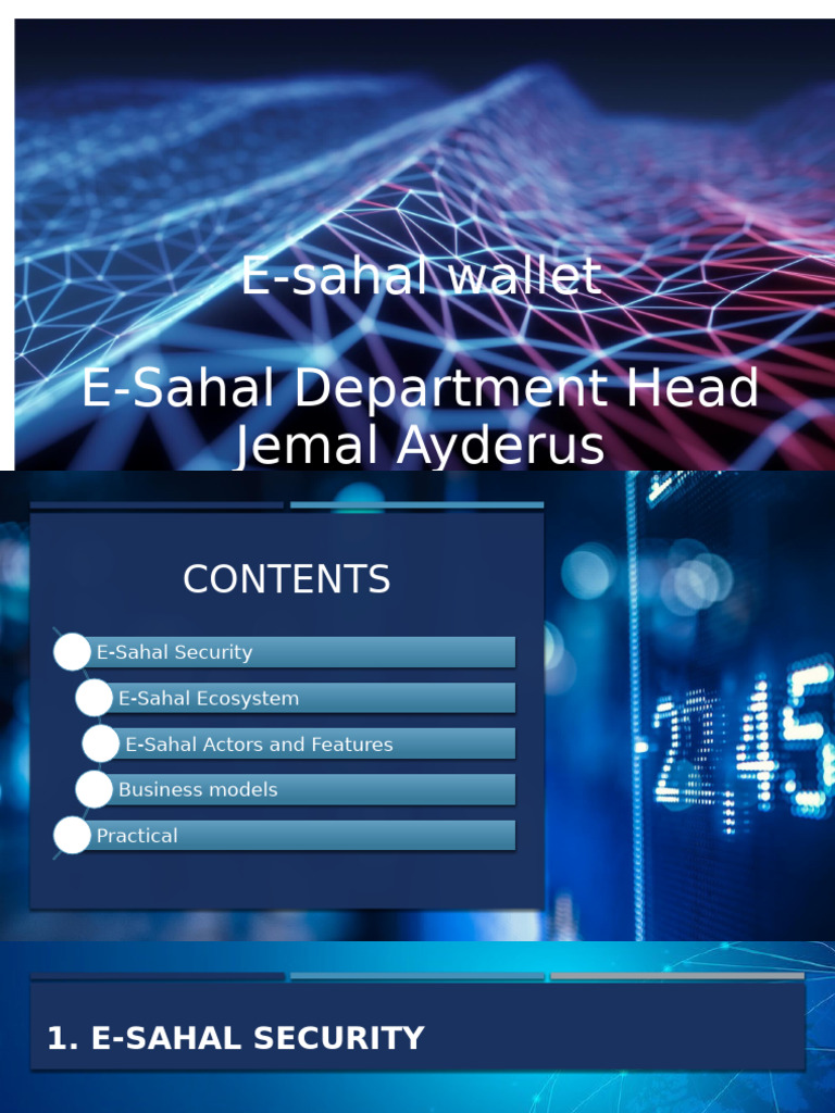 E-sahal wallet intro jemal | PDF | Computer Network | Internet