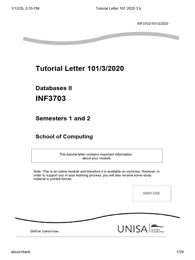 Databases II Module Overview 2020 | PDF | Databases | Conceptual Model