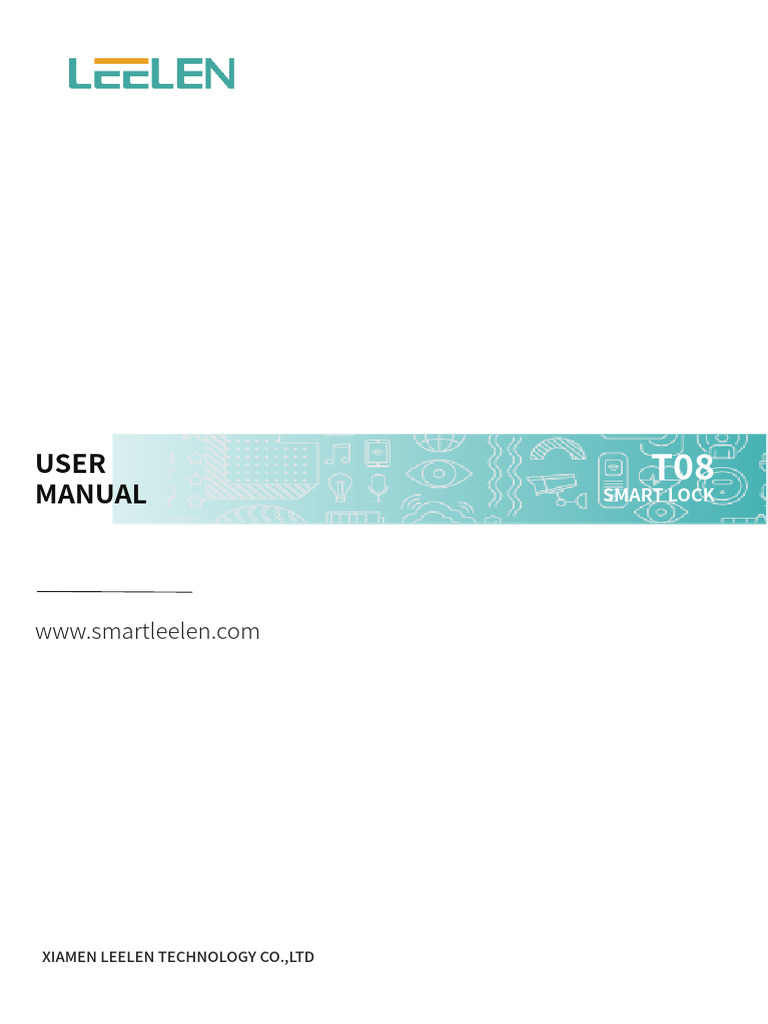 T08 Smart Lock User Manual - V1.0 - 202401203 | PDF | Computer Keyboard | Door