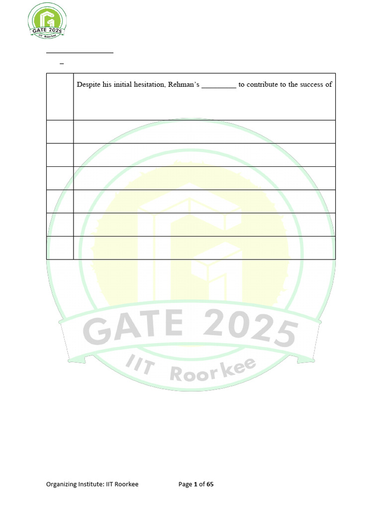 GATE 2025 Instrumentation Paper | PDF | Electromagnetism | Electricity