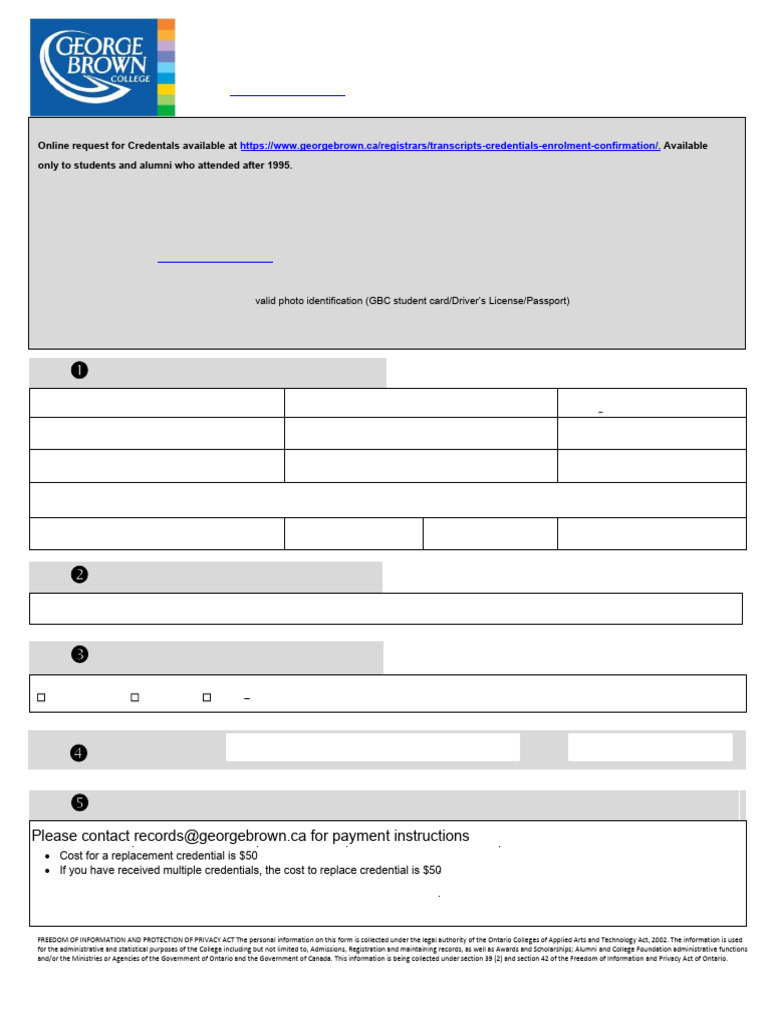 Credential Replacement Request Form - 2023 | PDF | Identity Document ...