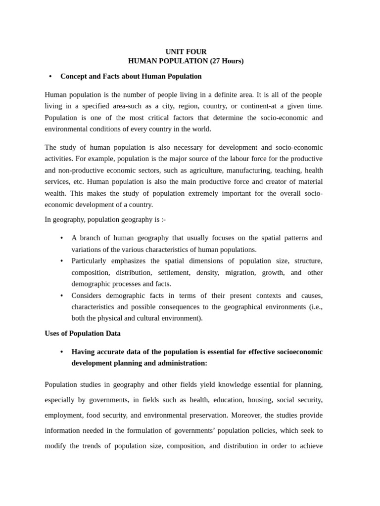 Geo Remedial 4 and 5 (1) | PDF | Total Fertility Rate | Census